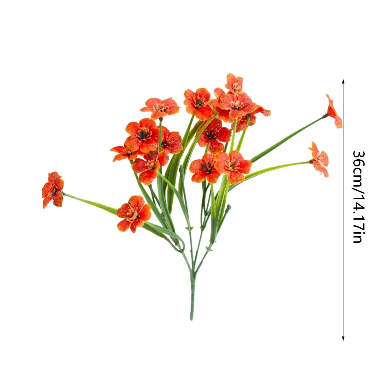 1 Bundle Artificial Flowers for Outdoors, UV Resistant No Fade Silk ...