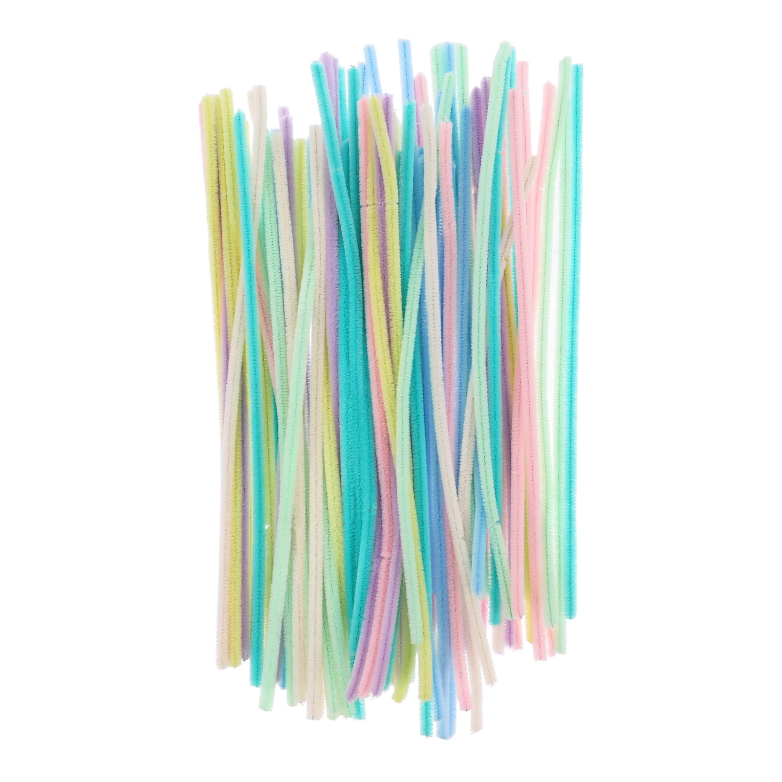 1 Bundle Chenille Stems Fluffy Iron Wires Twisted Sticks Bendable Plush ...