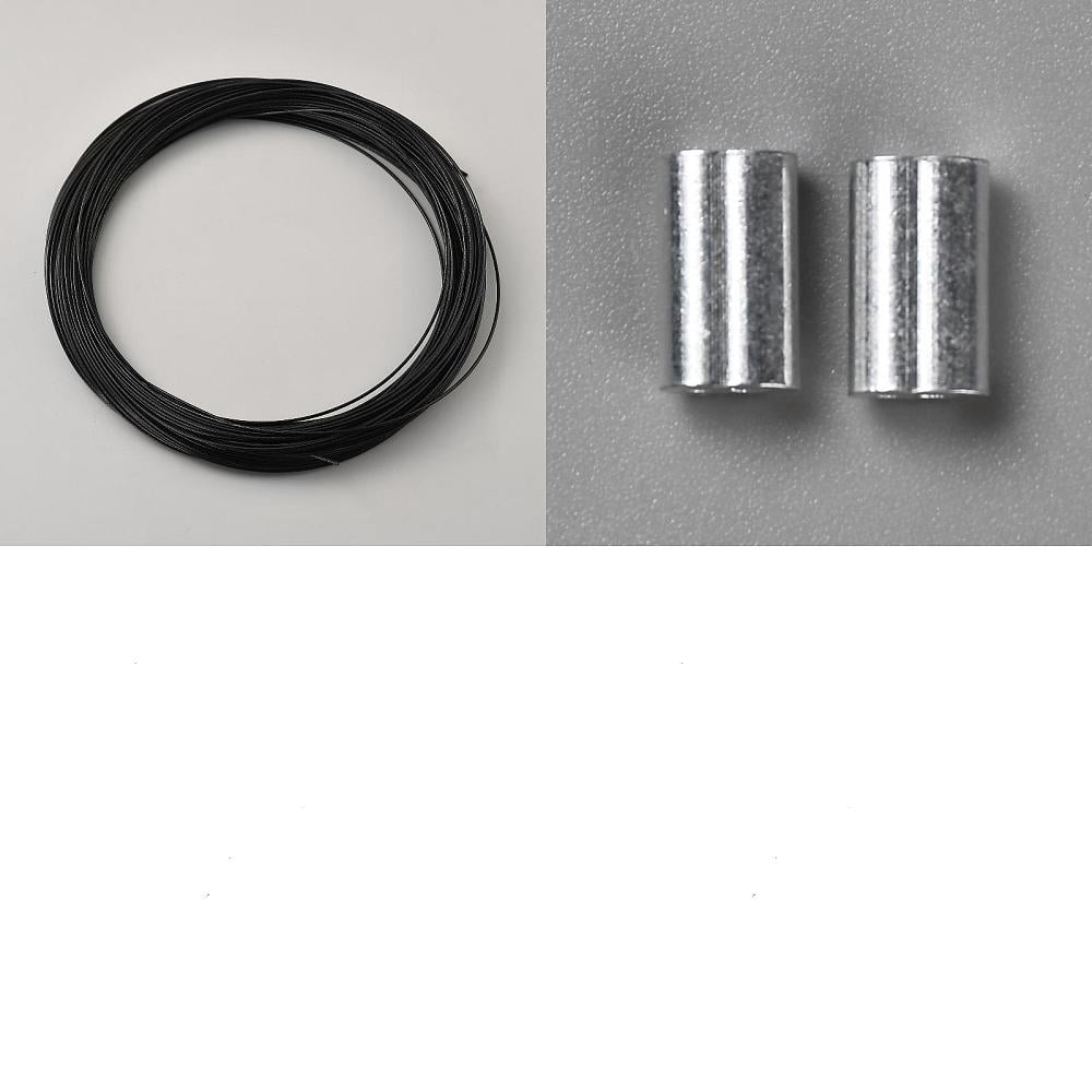 1 Bundle Tiger Tail Plastic Coated 304 Stainless Steel Wire with 30Pcs ...