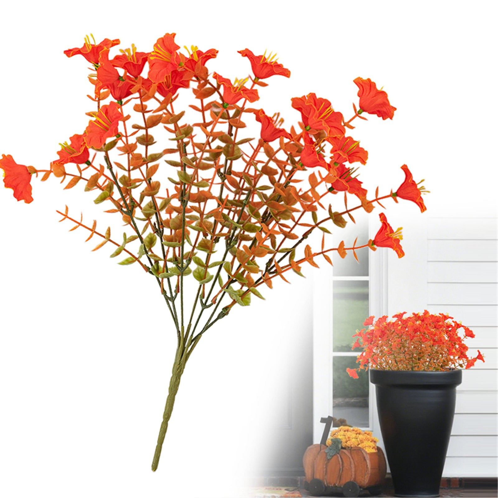 1 Bundles Artificial Fall Flowers Fake Fall Flowers for Decoration Faux ...