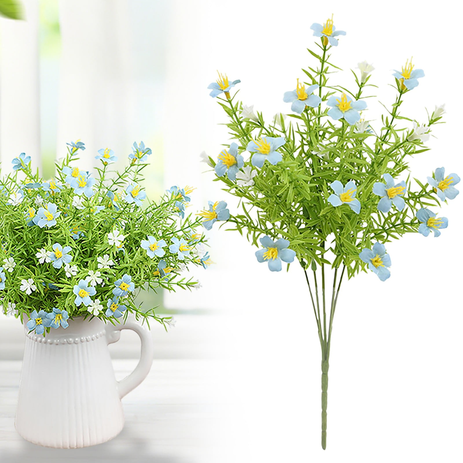 1 Bundles Artificial Flowers Cemetery Flower Plastic Memorial Bouquet ...