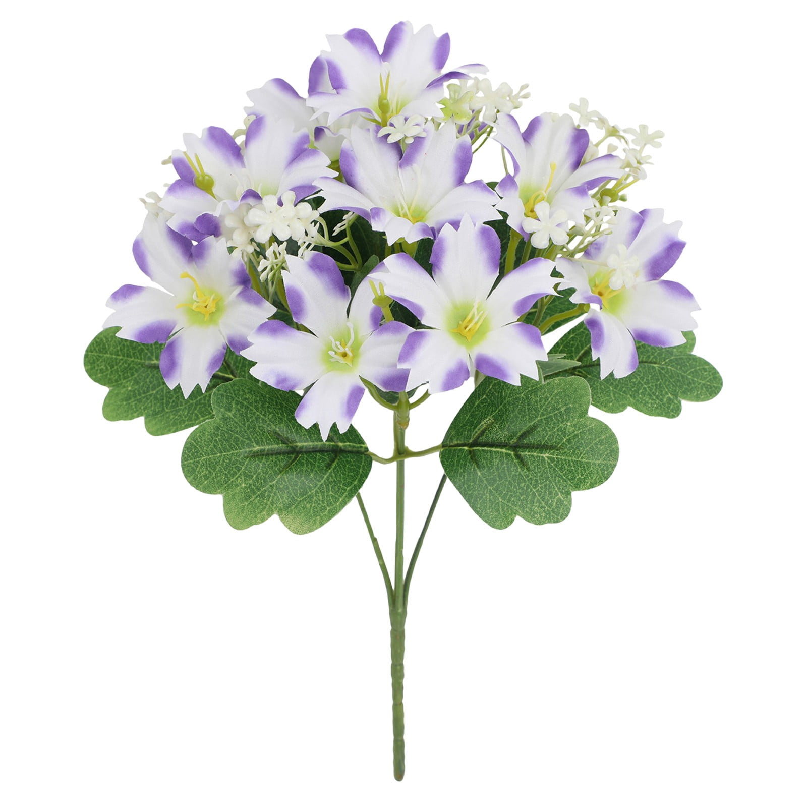 1 Bundles Uv Resistant Fake 10-Head Small Lily/Orchid Flower Bundle ...