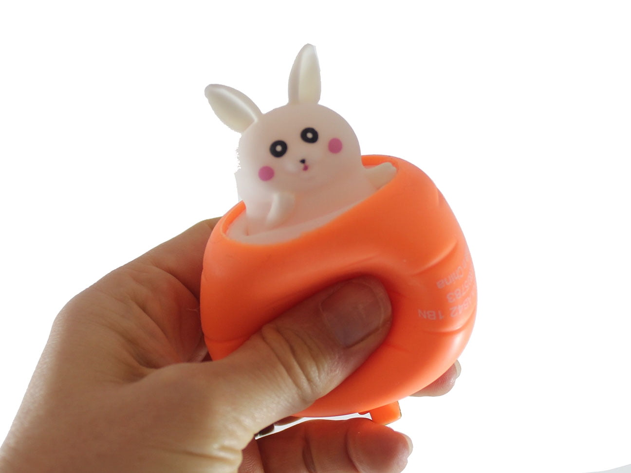 1 Bunny in a Carrot Adorable - Easter Peek a Boo Fidget - Cute Squeeze ...