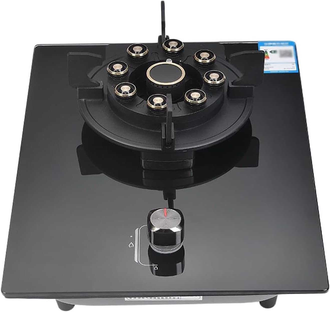 1 Burner Gas Cooker, Countertop Gas Cooktop, Tempered Glass Drop-in Gas ...