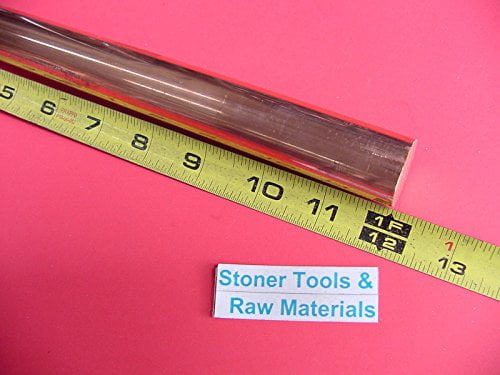 1" C110 Copper Round Rod 12" Long H04 Solid 1.00" OD CU New Lathe Bar ...