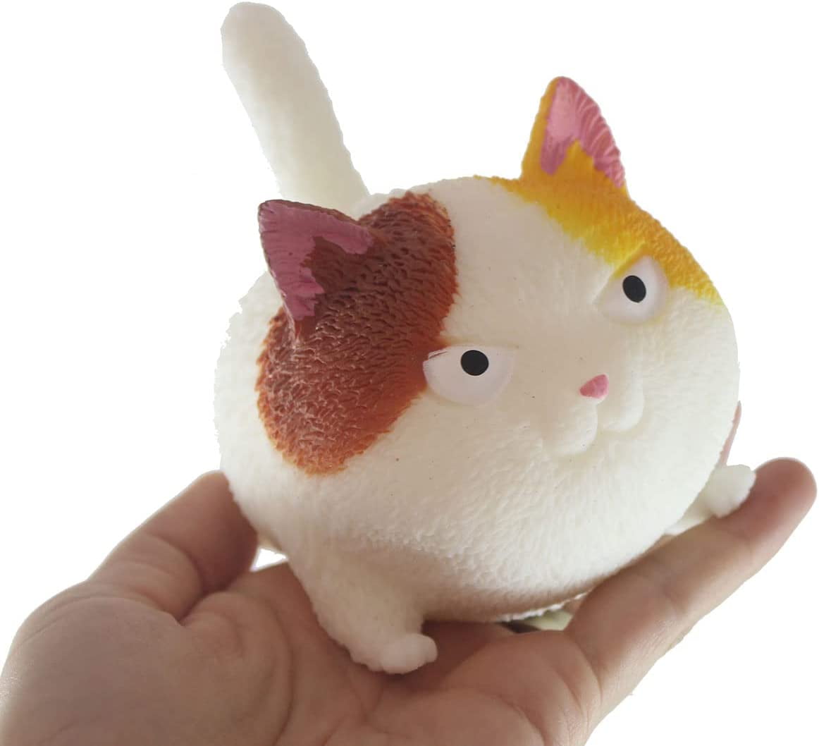 1 CALICO Angry Cat Soft Fluff Doh - Filled Squeeze Stress Balls ...