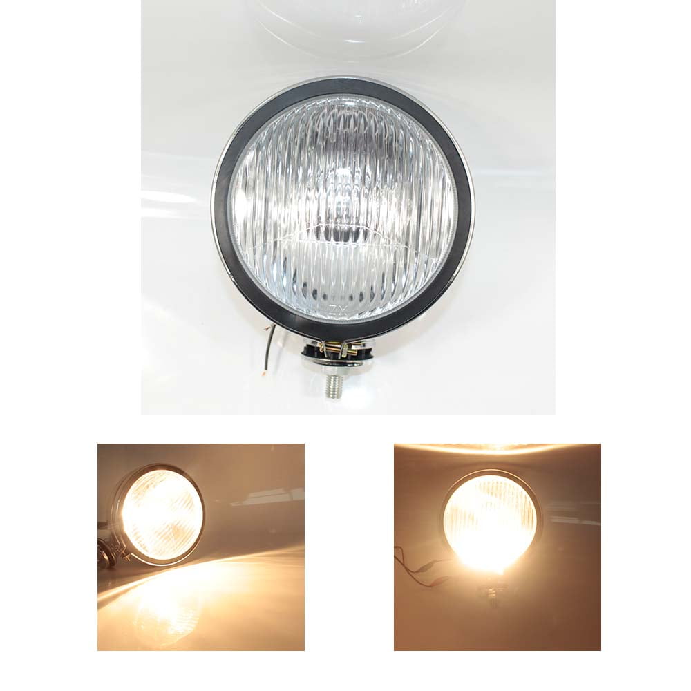 1× CHROME WHITE ANGEL EYE HALOGEN SPOT LIGHT FOG CAR SPOT LIGHTS 4x4 ...