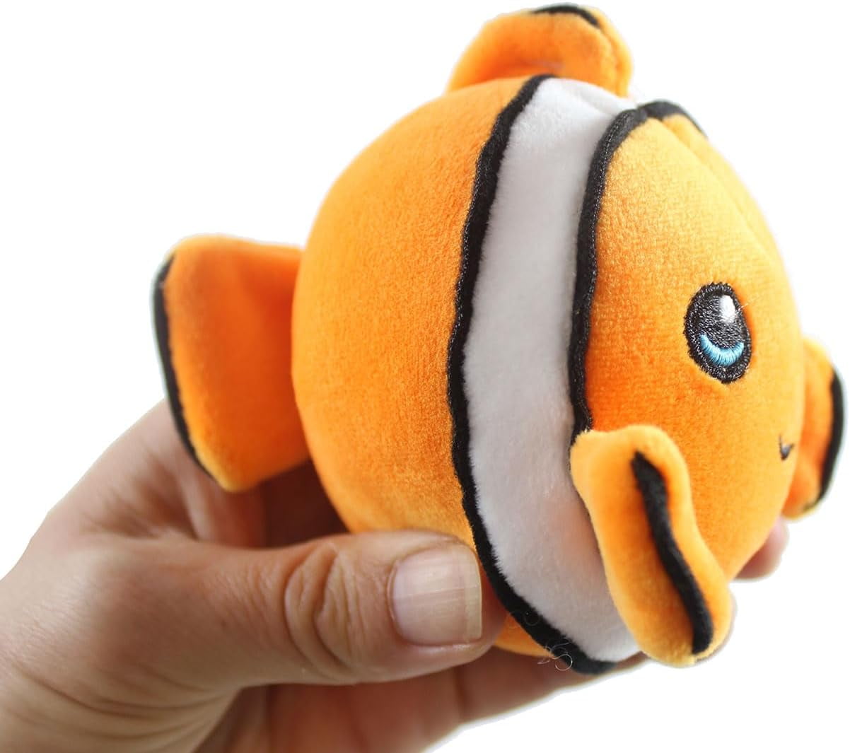 1 CLOWNFISH Cute Ball Plush Stuffed Animals- Adorable Mini Plushie ...