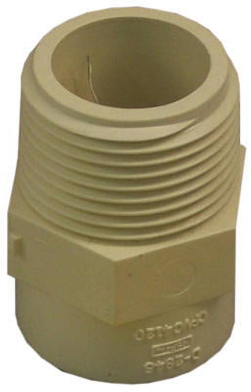 1" CPVC Male Iron Pipe Adapter Beige, Each - Walmart.com