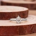 1 CT Pear Moissanite Ring - High Quality Dainty Solitaire Setting ...