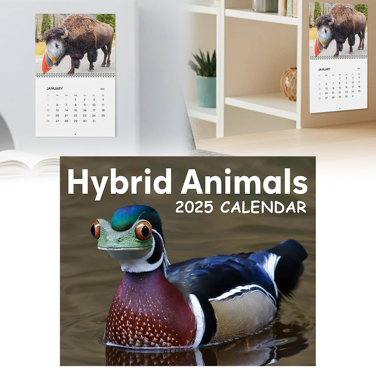 1 Calendar Animals 2025 Calendar The Calendar Features Photography Or ...