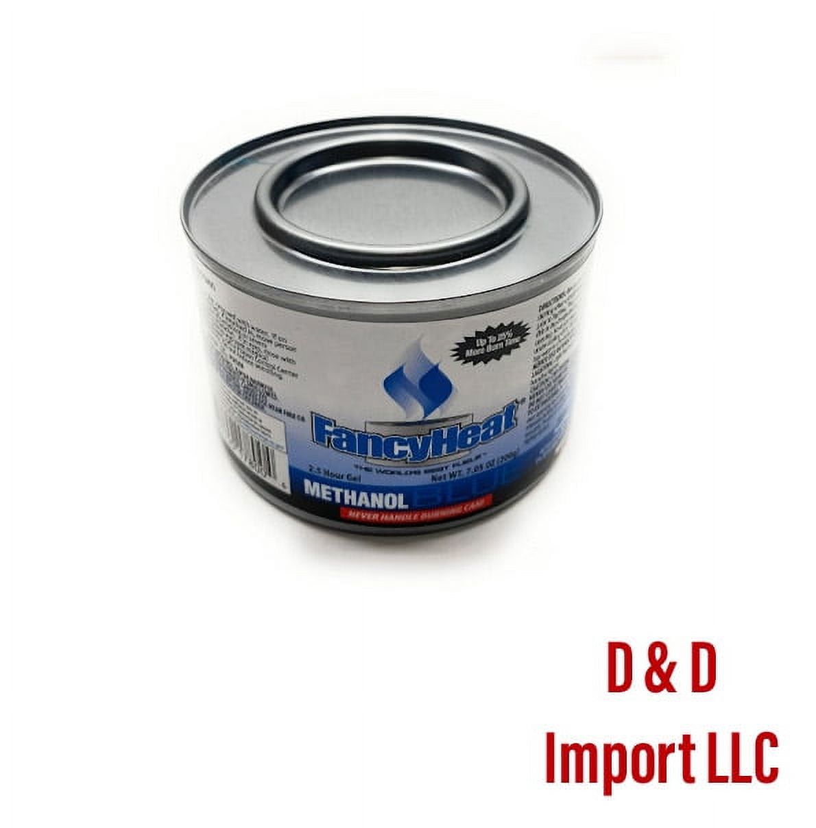 1 Can Methanol Blue Gel 2.5 Hour Handy Fuel Methanol Gel 7 oz Can ...