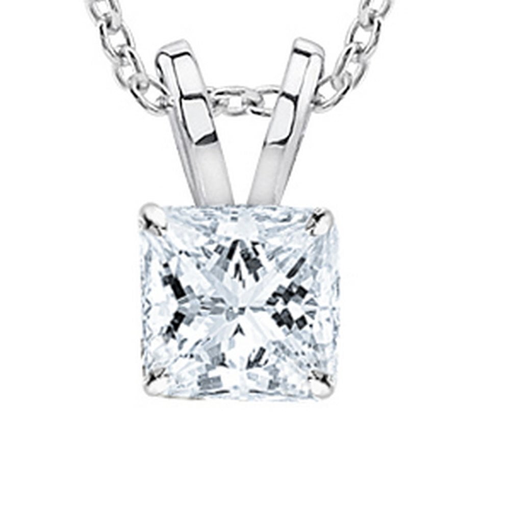 1 Carat 14K Rose Gold Princess Shape IGI Certified LAB GROWN Diamond ...