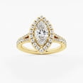 1 Carat Center Stone 14K Yellow Gold IGI Certified Lab Grown Marquise ...