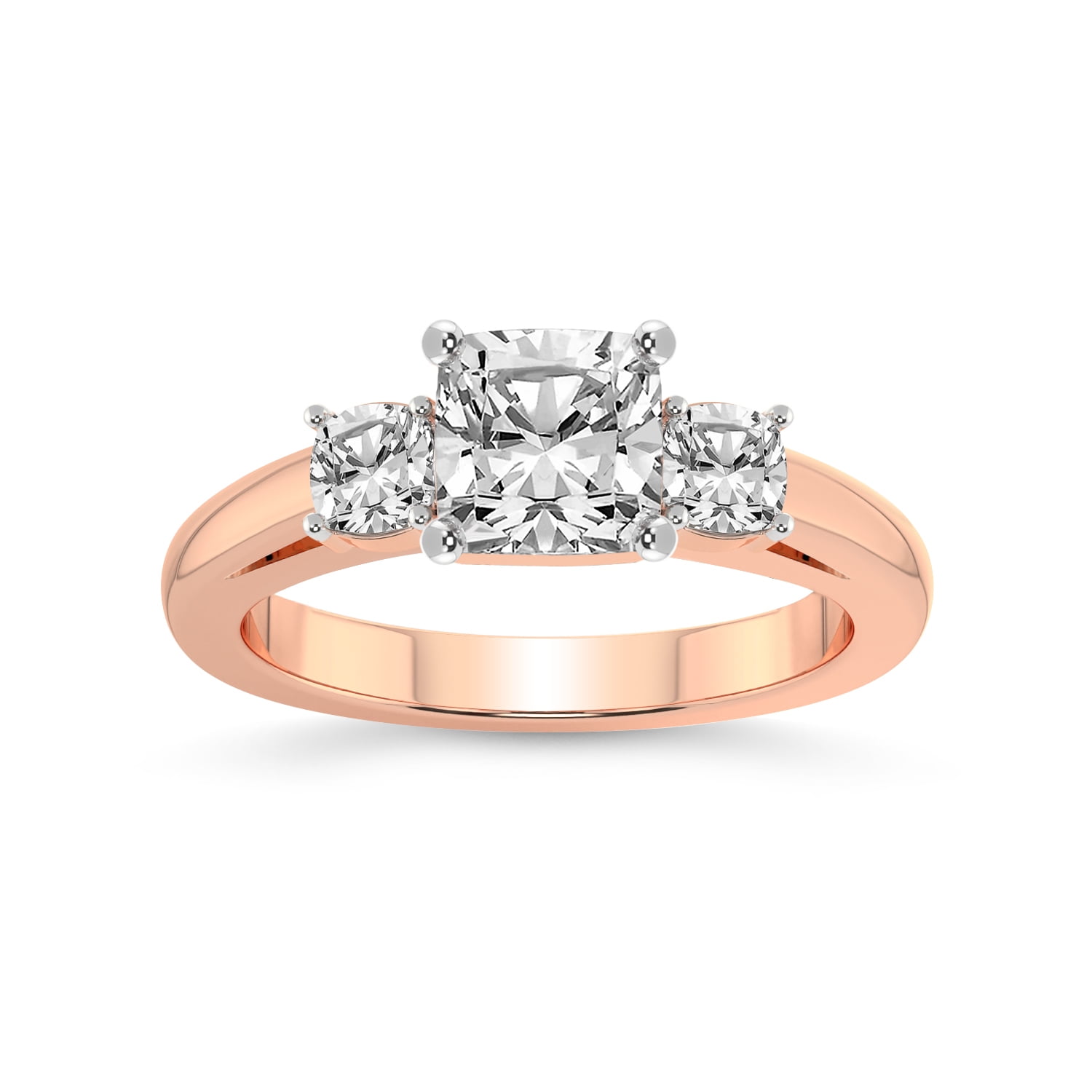 1 Carat IGI Certified Cushion Shape Lab Grown Diamond Engagement Ring ...