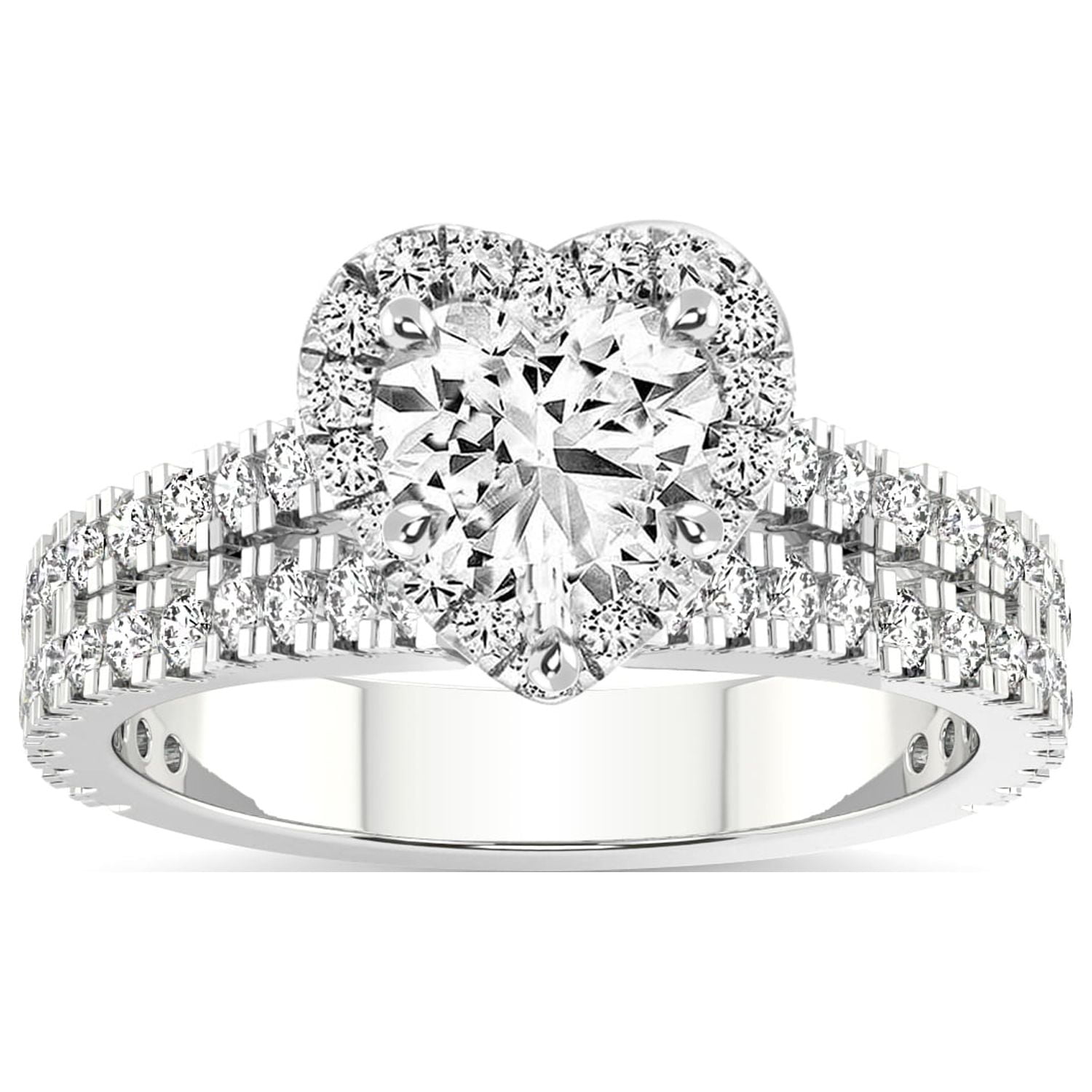 1 Carat | IGI Certified Heart Shape Lab Grown Diamond Engagement Ring ...