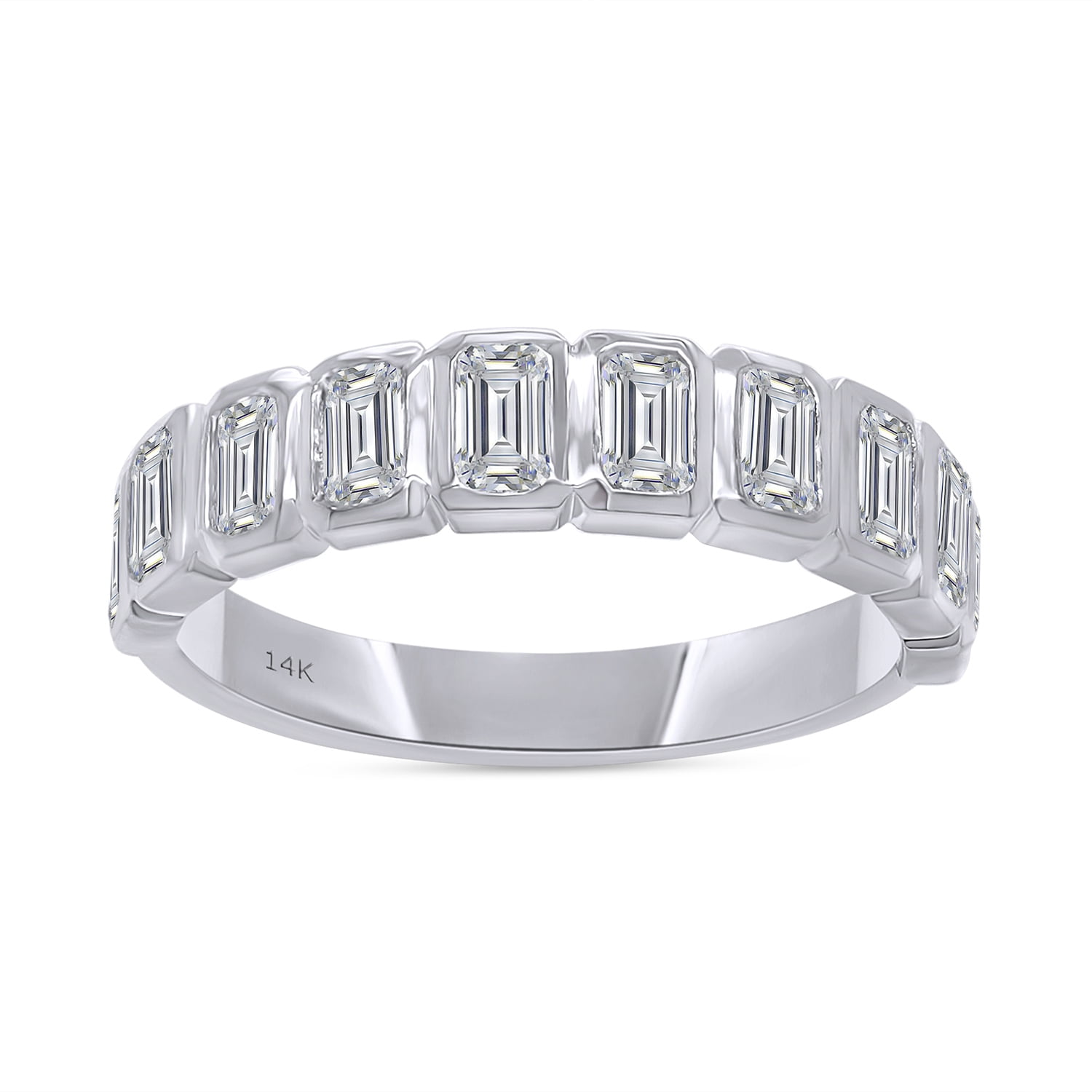 1 Carat IGI Certified Lab Grown Diamond Wedding Anniversary Band Ring ...