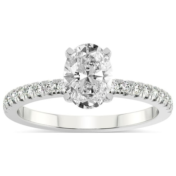 1 Carat IGI Certified Oval Shape Lab Grown Diamond Engagement Ring ...