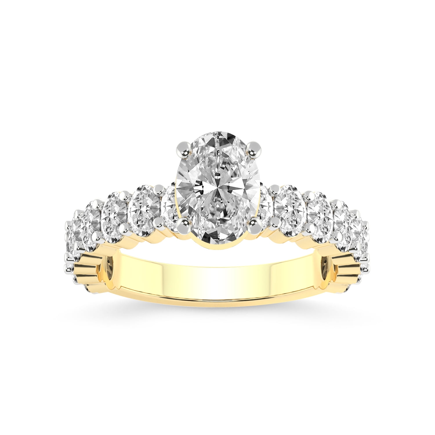 1 Carat IGI Certified Oval Shape Lab Grown Diamond Engagement Ring ...