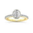 1 Carat IGI Certified Oval Shape Lab Grown Diamond Engagement Ring ...