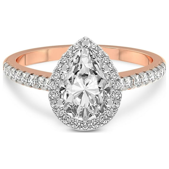 1 Carat | IGI Certified Pear Shape Lab Grown Diamond Engagement Ring ...