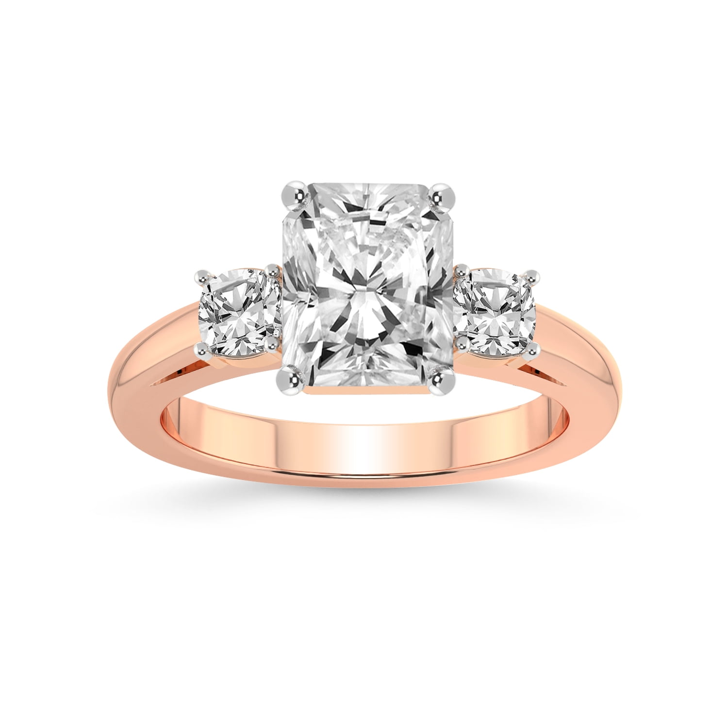 1 Carat IGI Certified Radiant Shape Lab Grown Diamond Engagement Ring ...