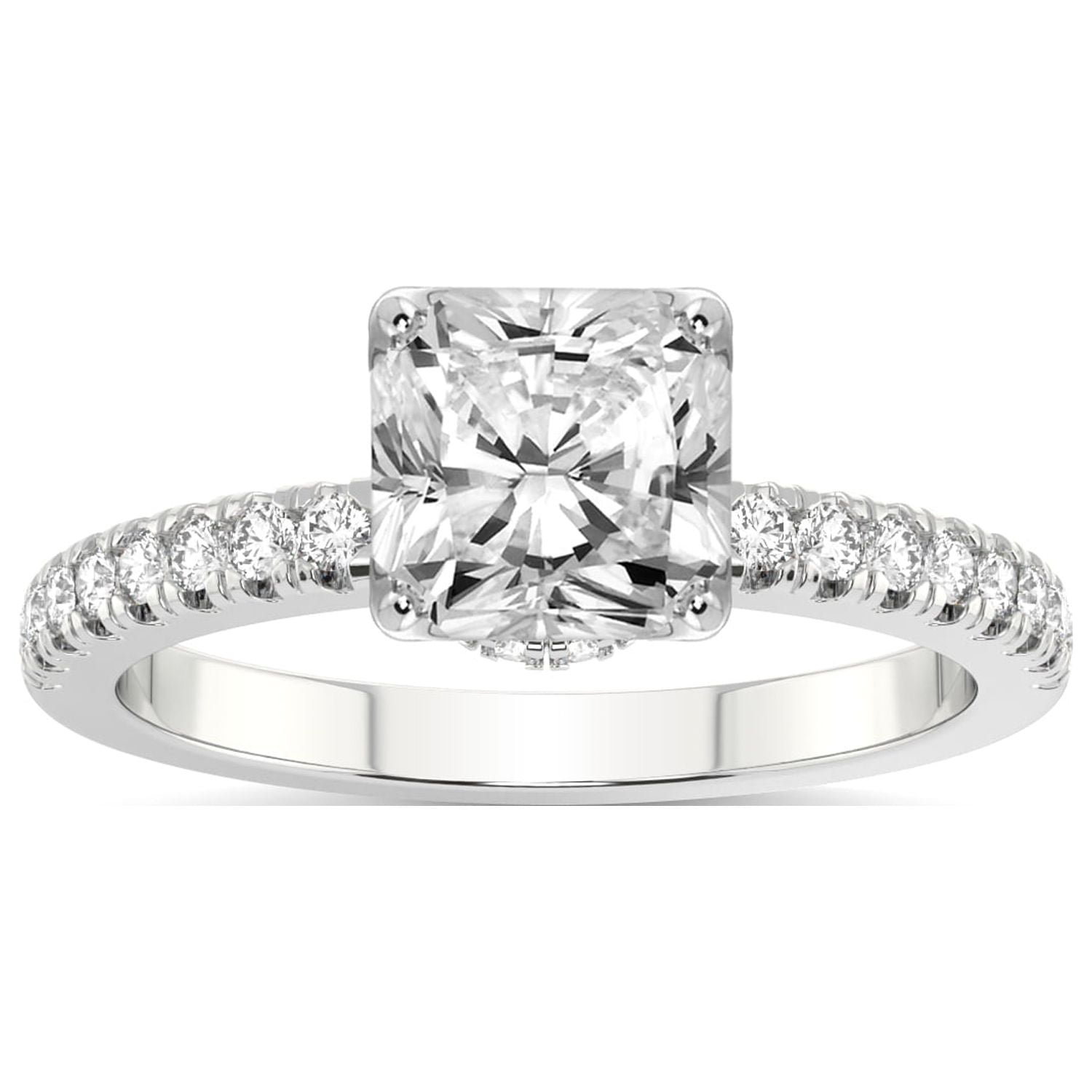 1 Carat IGI Certified Radiant Shape Lab Grown Diamond Engagement Ring ...