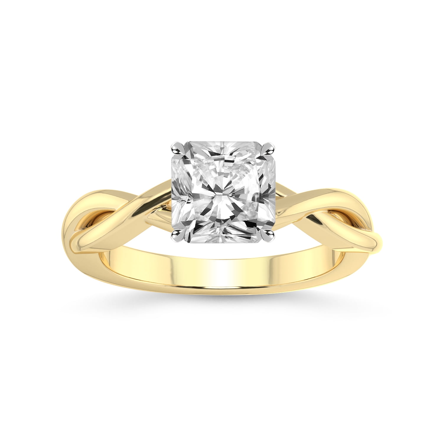 1 Carat IGI Certified Radiant Shape Lab Grown Diamond Engagement Ring ...