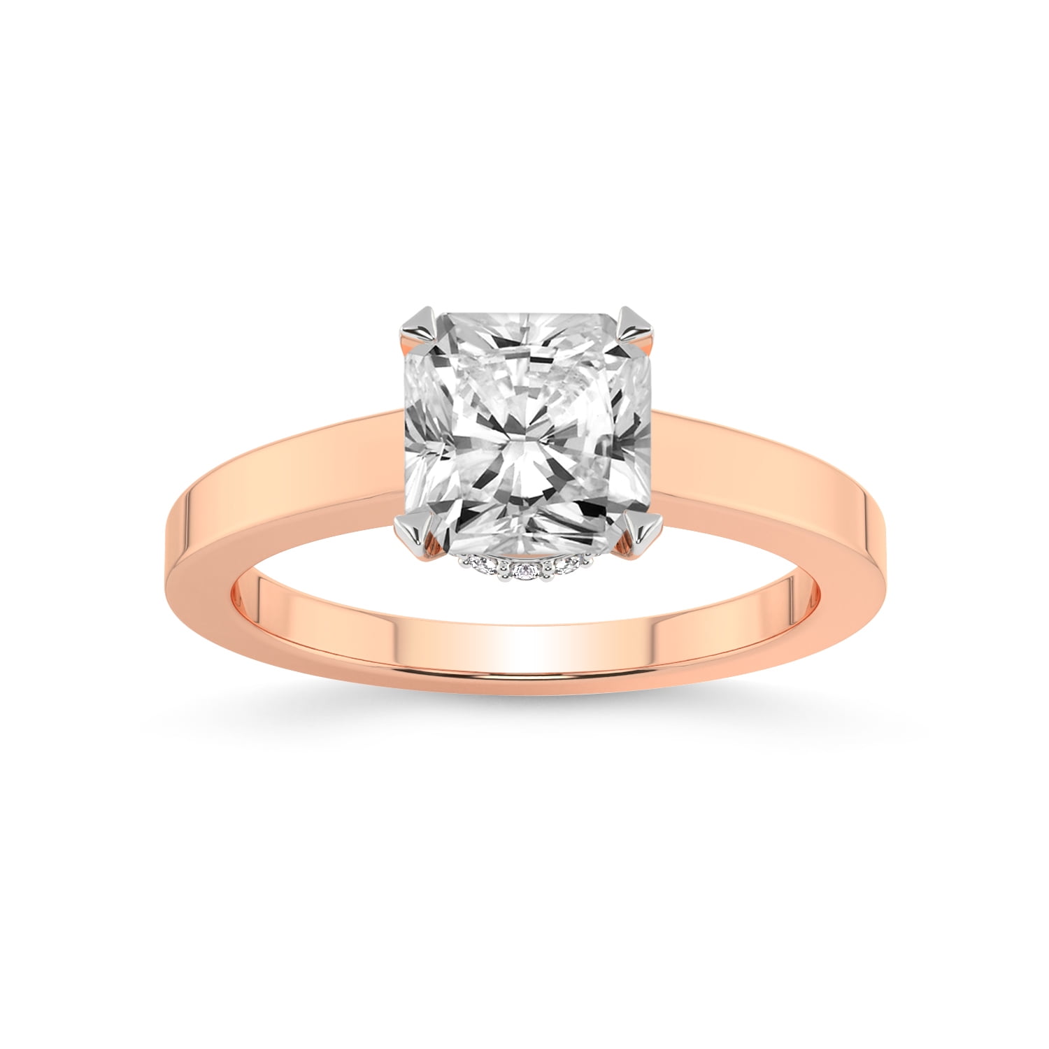 1 Carat | IGI Certified Radiant Shape Lab Grown Diamond Engagement Ring ...
