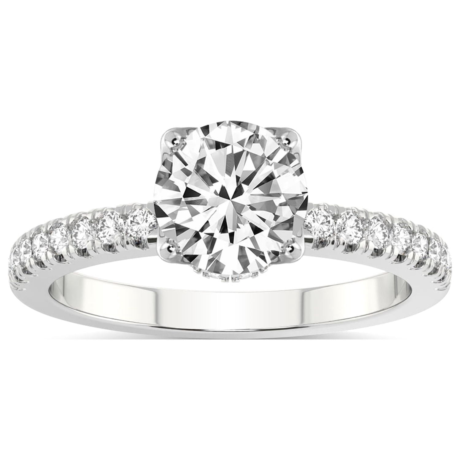 1 Carat IGI Certified Round Shape Lab Grown Diamond Engagement Ring ...