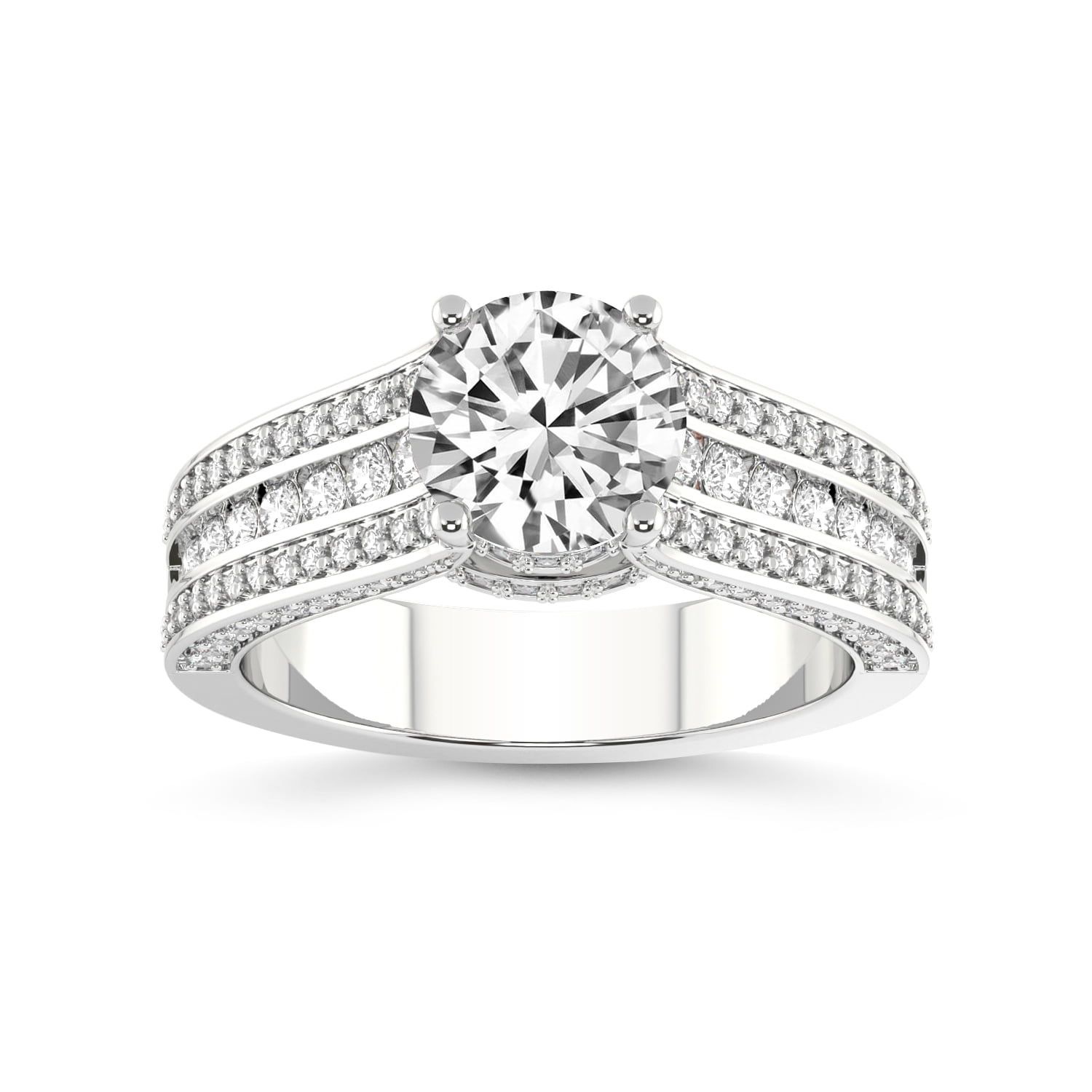1 Carat IGI Certified Round Shape Lab Grown Diamond Engagement Ring ...