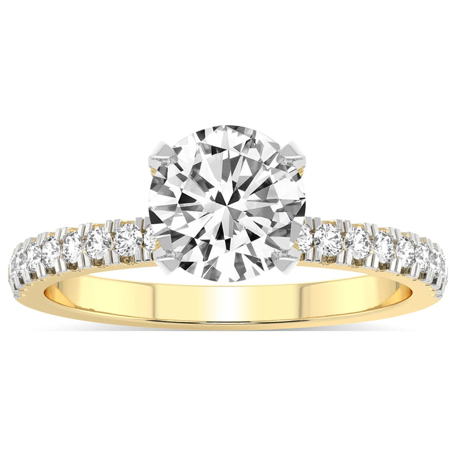 1 Carat IGI Certified Round Shape Lab Grown Diamond Engagement Ring ...