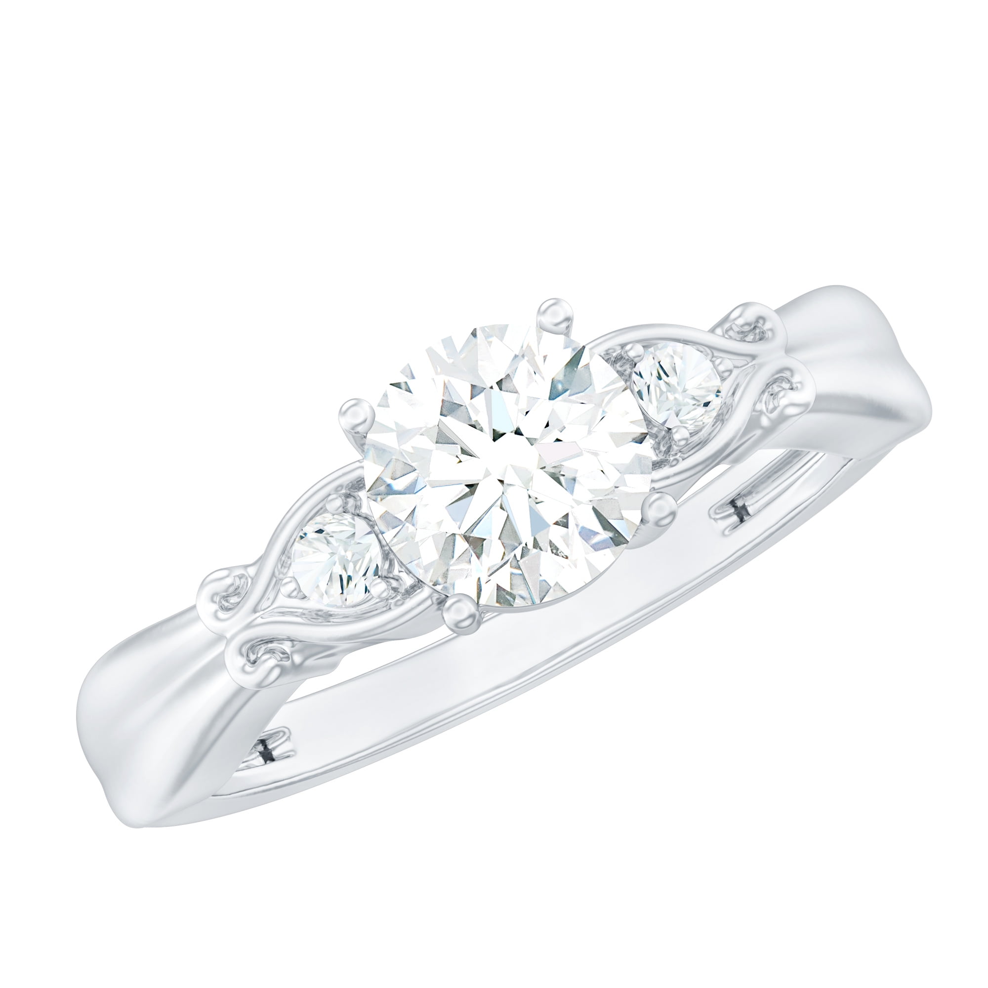 Rosec Jewels 1 Carat Lab Diamond Promise Engagement Ring - EF-VS ...
