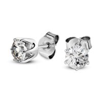 Diamond Stud Earring | 3 Ct IGI Certified Princess Shape Lab Grown ...