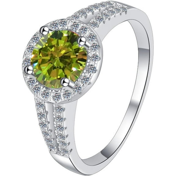 Emerald Moissanite Ring for Women 3 Carat Diamond Engagement Rings 925 ...
