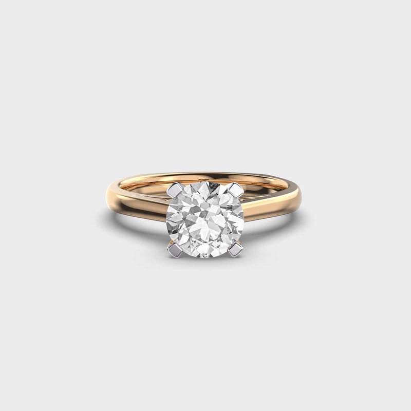 1 Carat Stunning Round Cut IGI Certified Lab Grown Diamond Wedding Ring ...