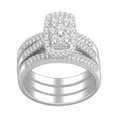 1 Carat Trio Wedding Ring Set for Her in White Gold - Walmart.com
