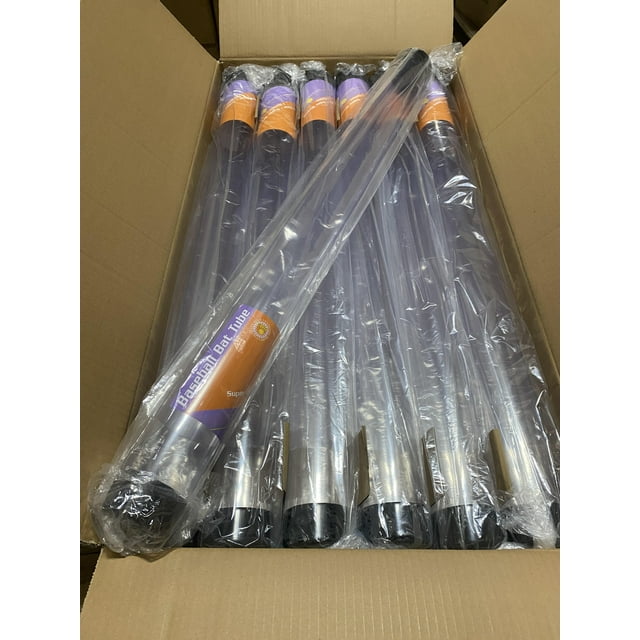 (1) Cardboard Gold Premium Clear Baseball Bat Tube Display - Baseball ...