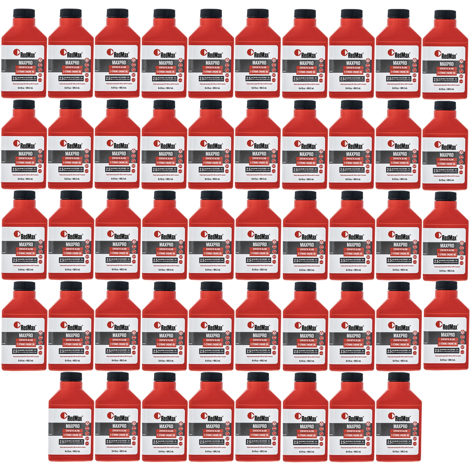 1 Case of (48) 6.4oz Bottles of RedMax Synthetic Blend 2 Stroke Cycle ...