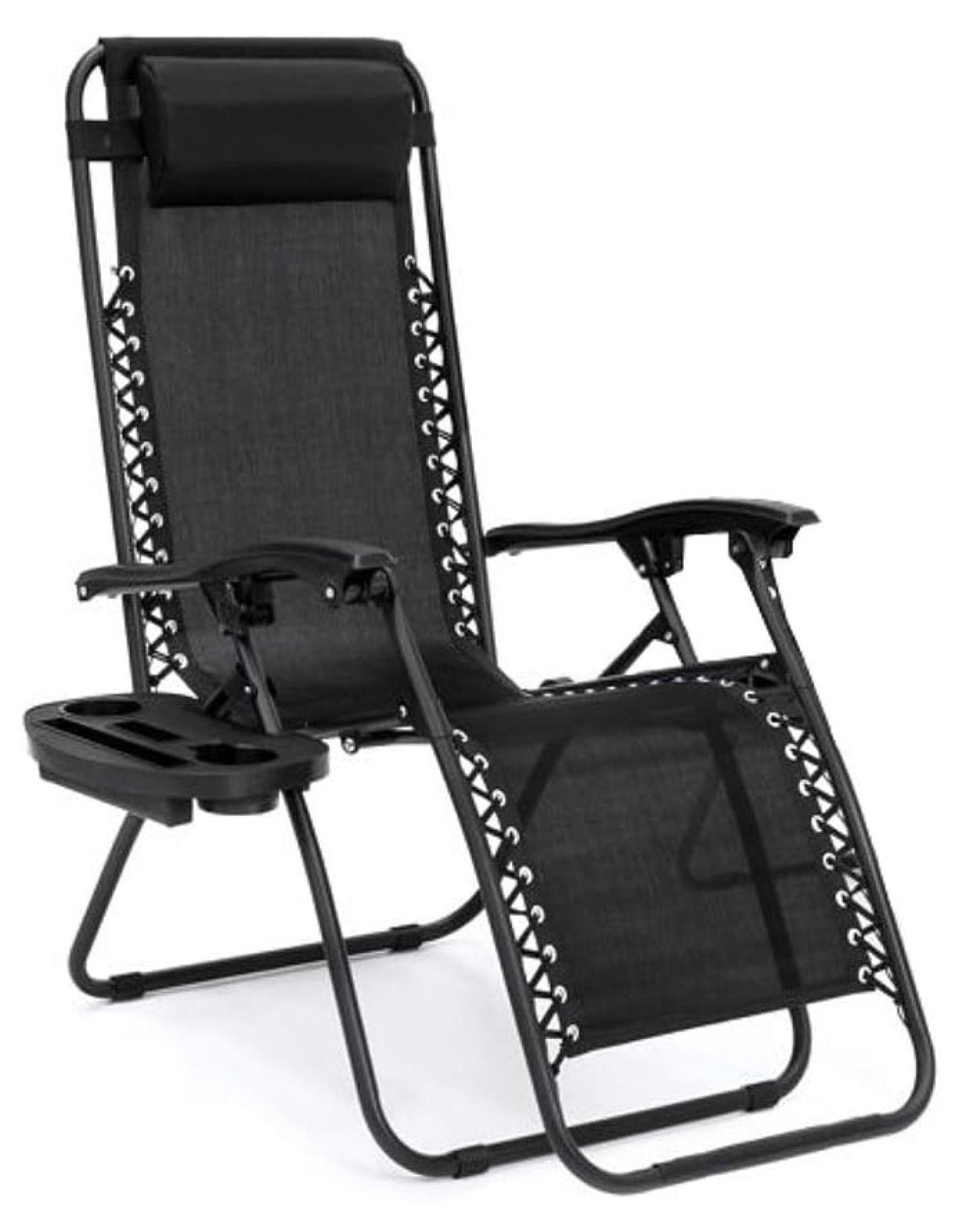 1 Chair Lounge Chairs Outdoor Adjustable Reclining Patio Chair Steel ...