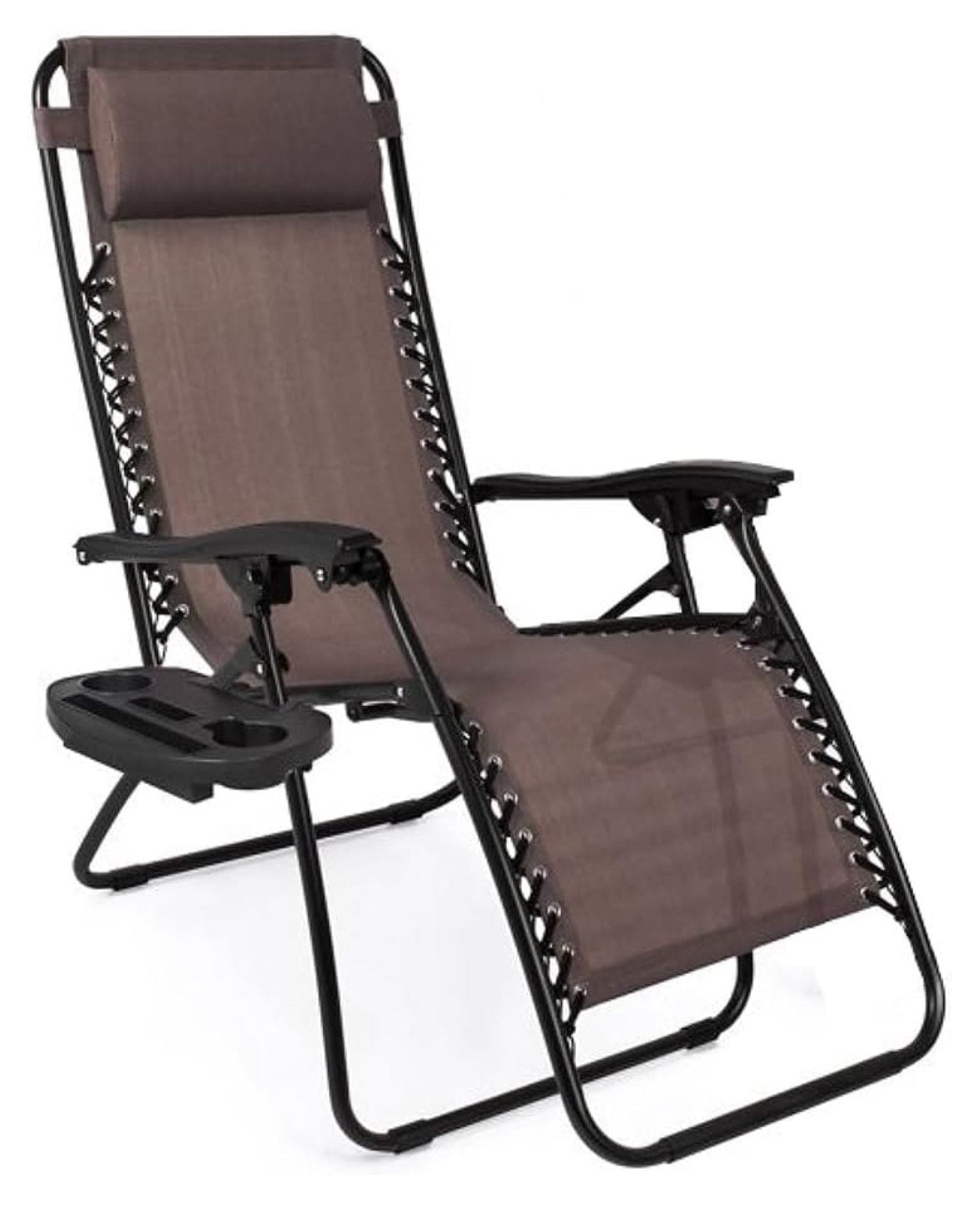 1 Chair Lounge Chairs Outdoor Adjustable Reclining Patio Chair Steel ...