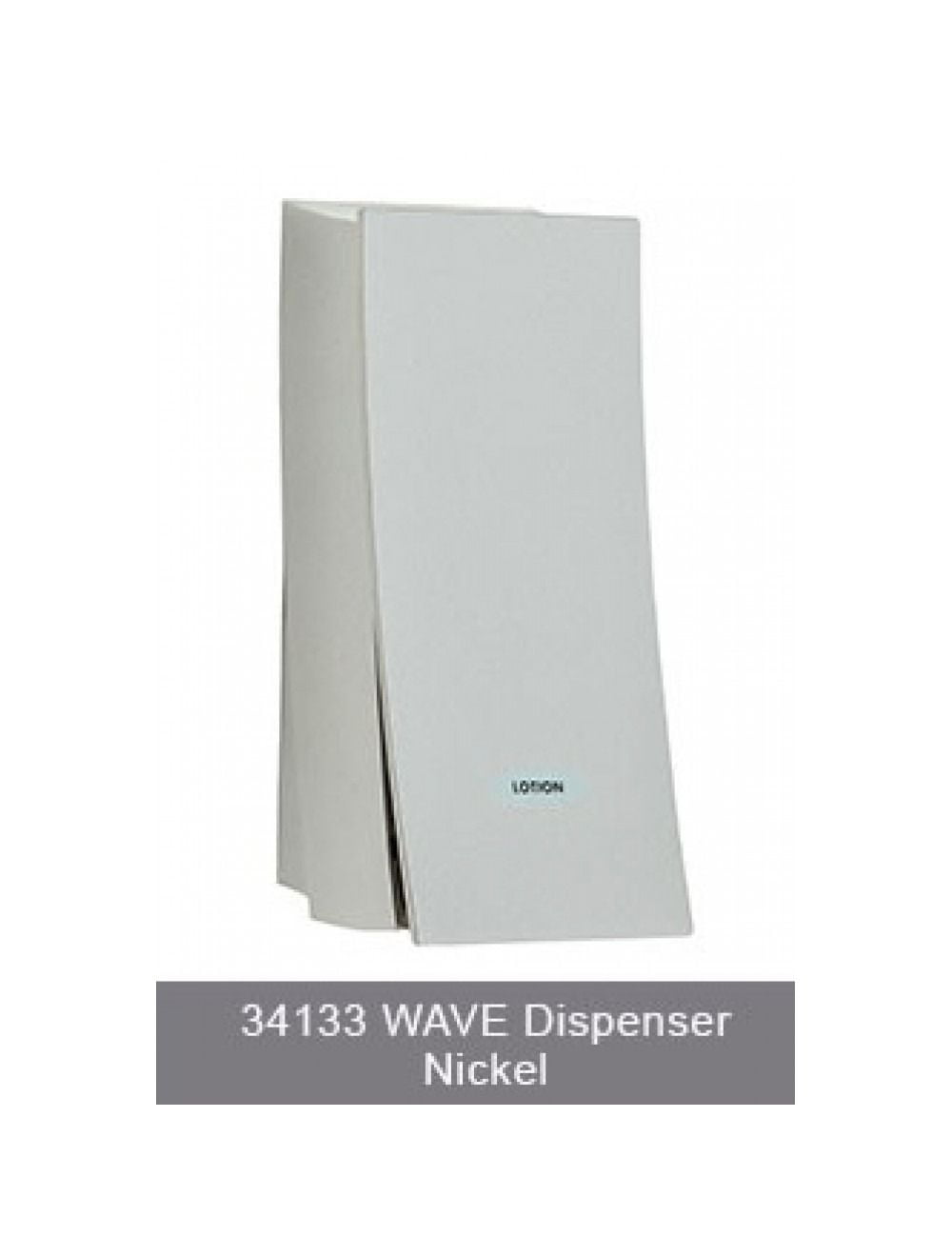 WAVE Liquid Bath Amenities Dispenser 1-Chamber color Satin Nickel 1 ...