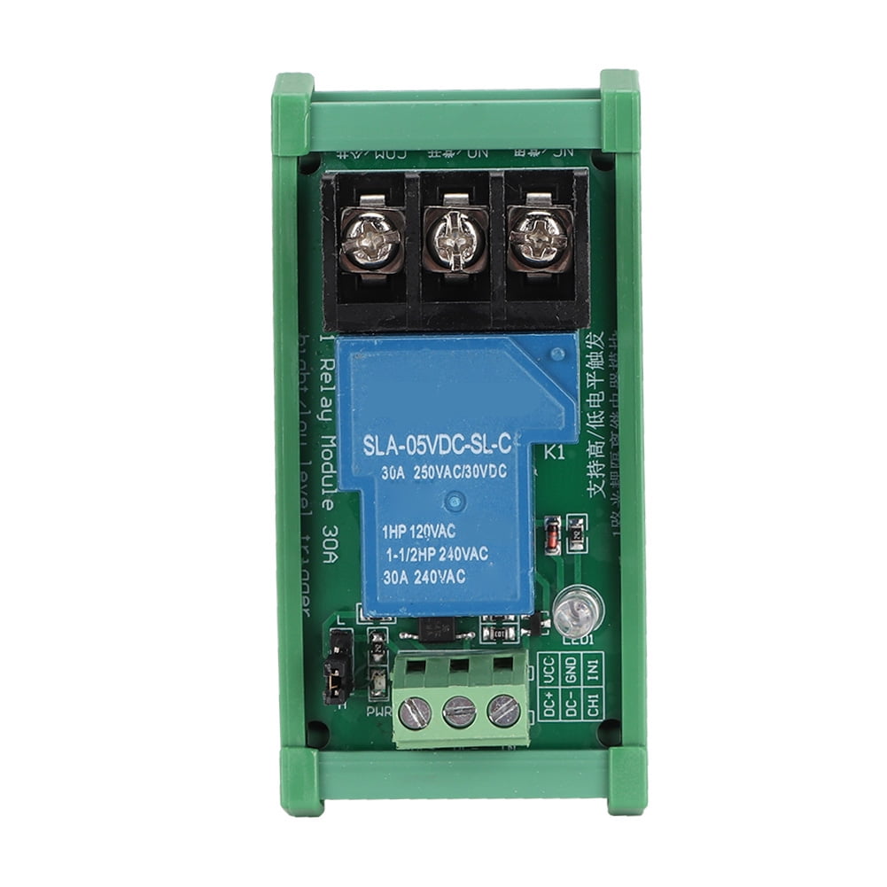 1-Channel 30A Relay Module with High/Low Trigger and Optocoupler ...