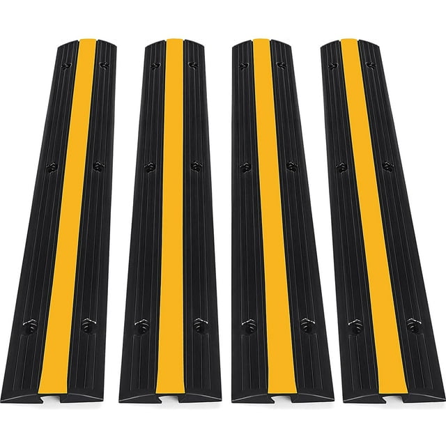 1 Channel 4 Pack Hose Protector Ramp Cable Protector Ramp for Cords ...