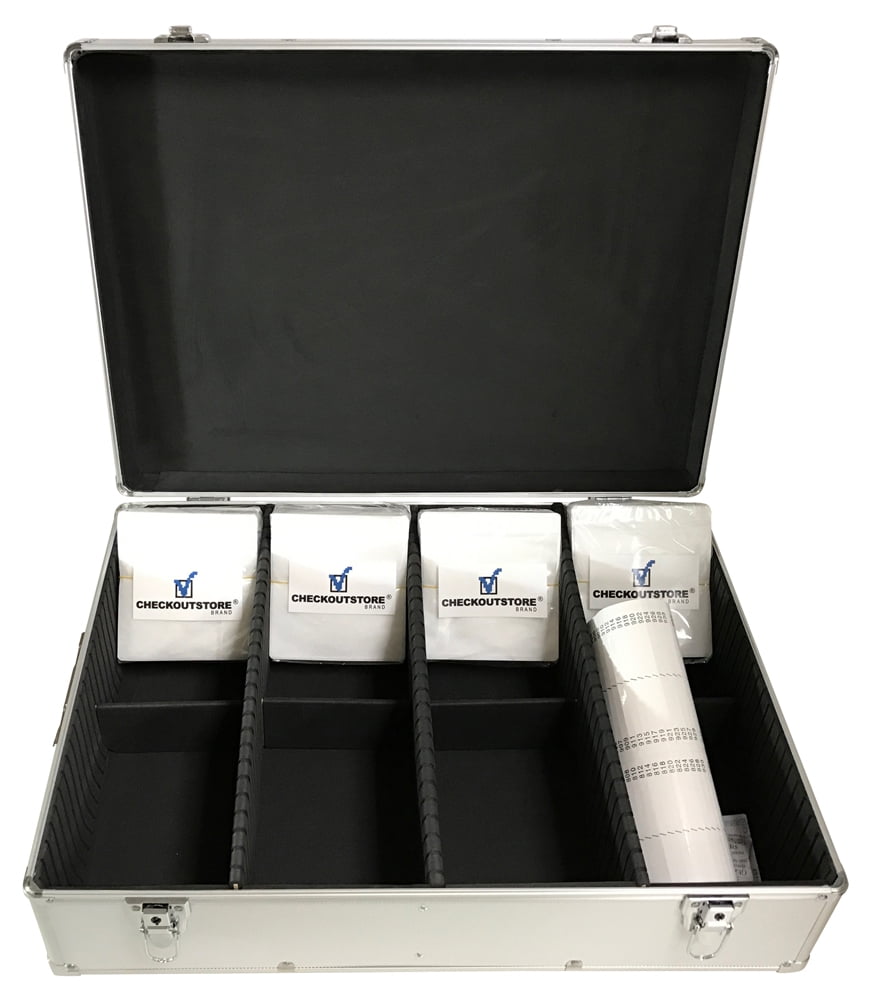 (1) CheckOutStore Aluminum CD/DVD Media Storage Box for Double-sided ...