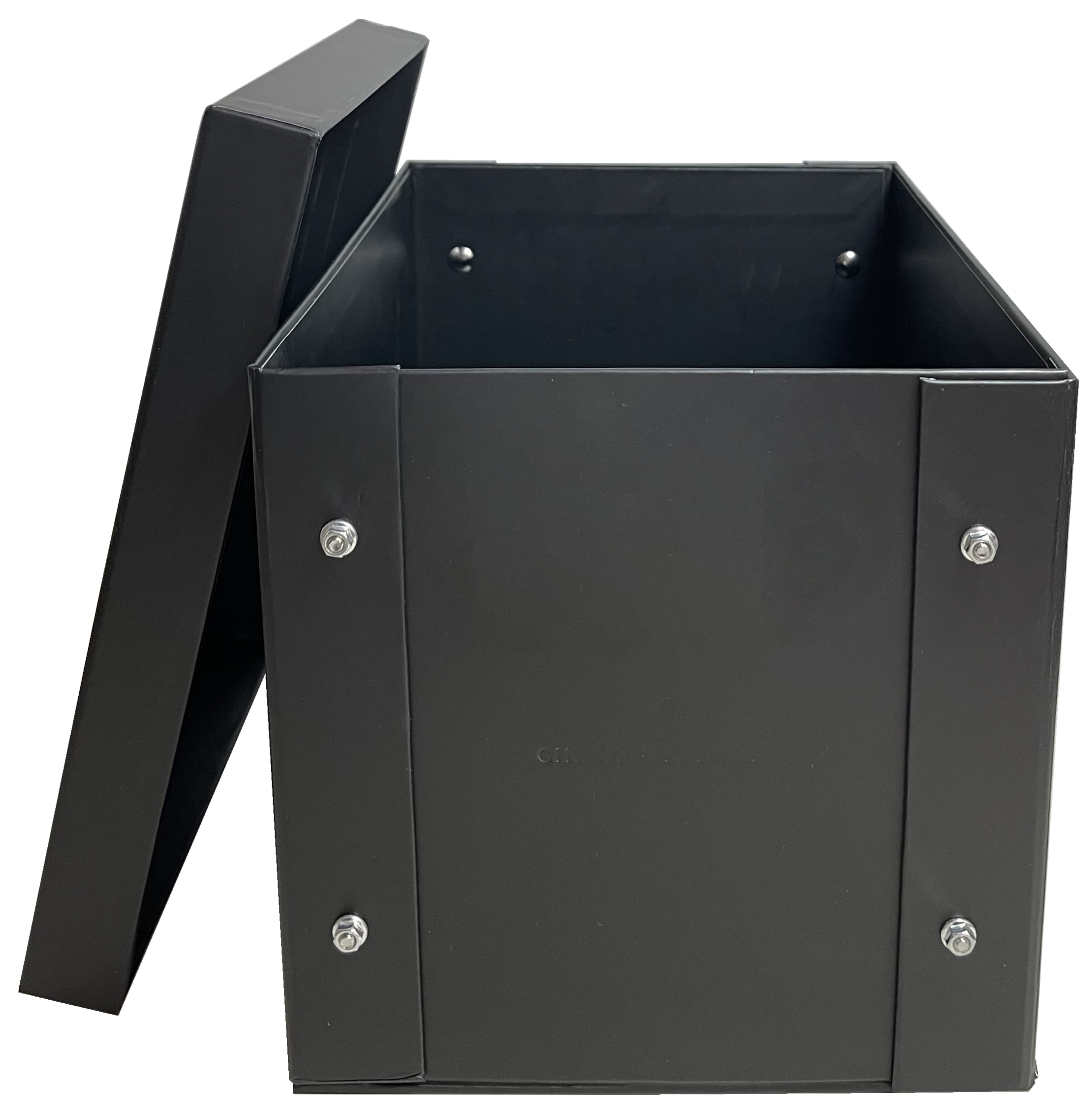 CheckOutStore Black 7" 45 RPM Vinyl Record Storage Box, Holds 100 ...