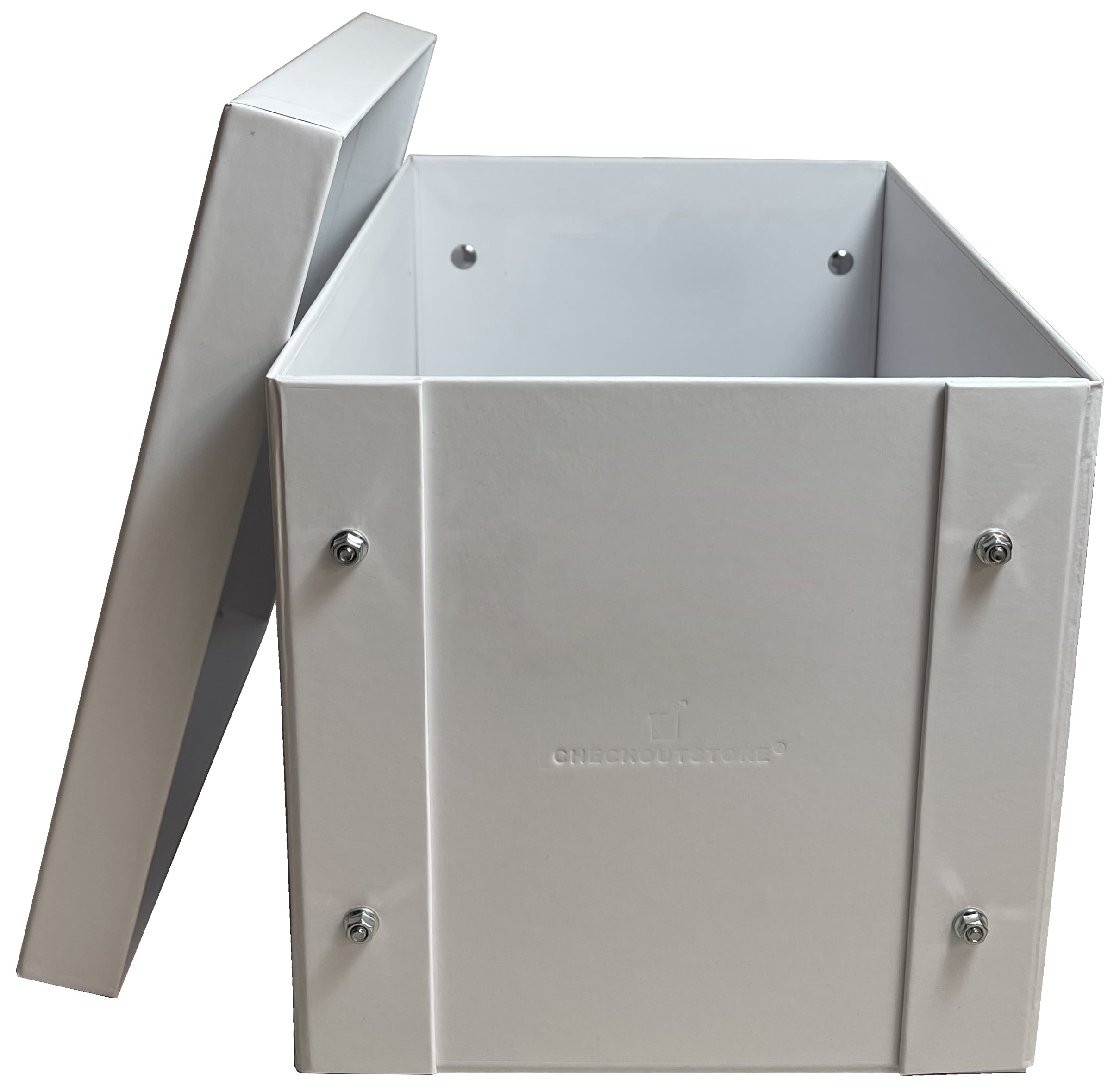 1 CheckOutStore White 7" Vinyl Record 45 RPM Storage Box II - Walmart.com