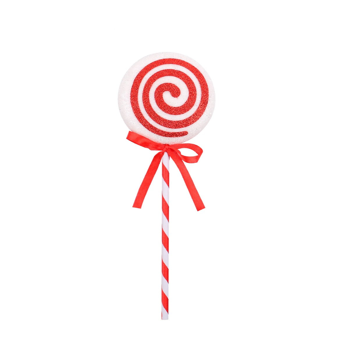 1 Christmas Red and White Peppermint Candy Cane Picks Candies on Sticks ...