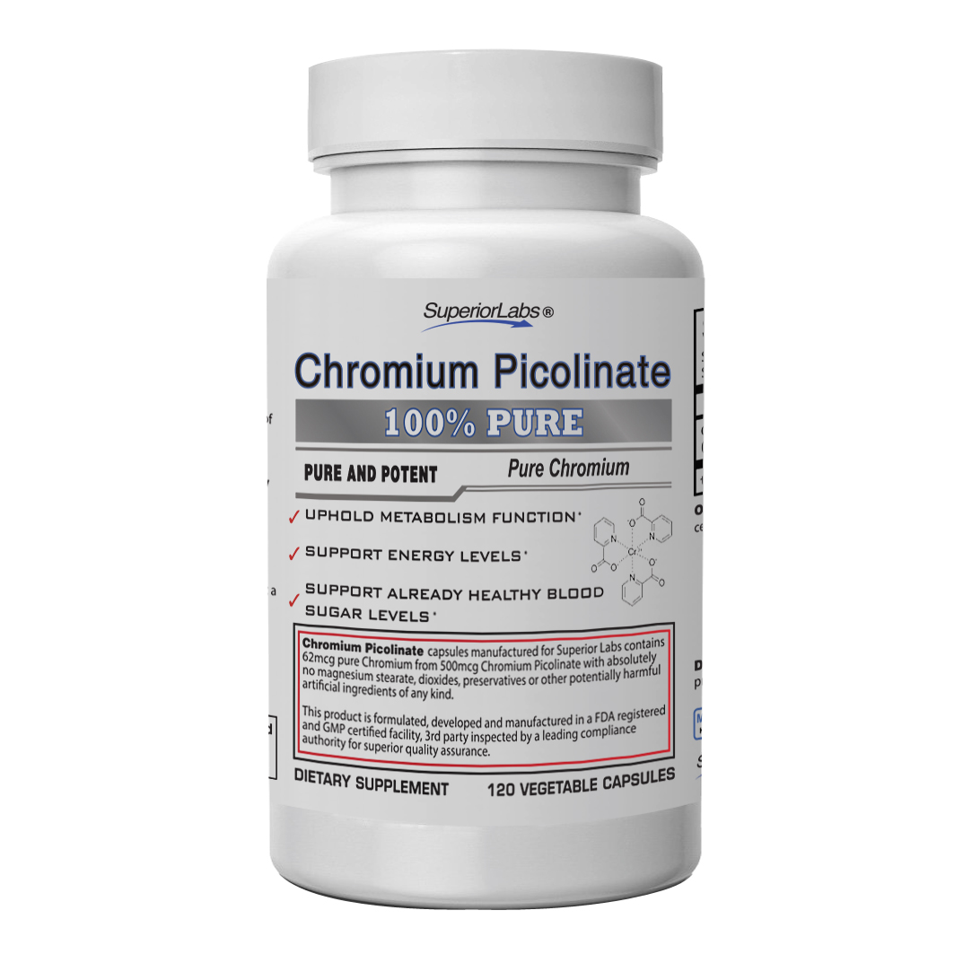 Chromium Picolinate, 1,000 mcg, 120 Tablets, Best Naturals - Walmart.com