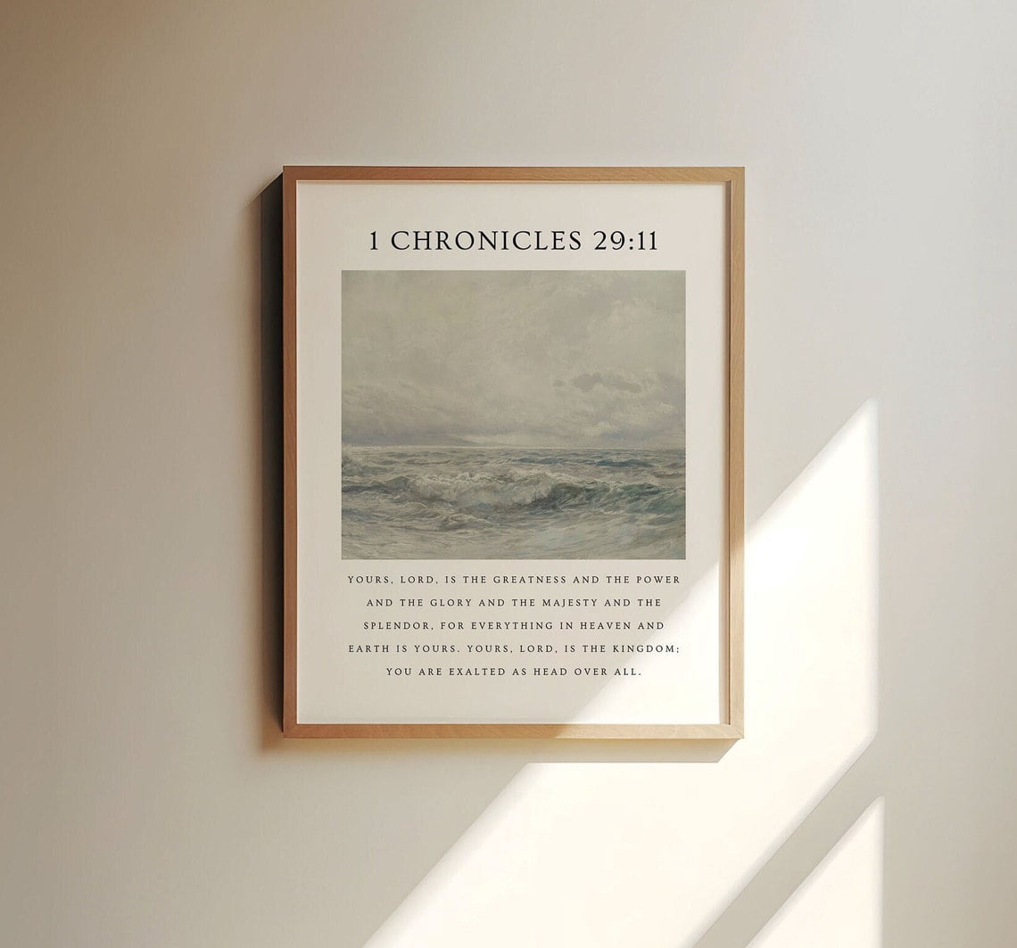 1 Chronicles 29:11 Yours Lord Is The Greatness And The Power Vintage ...